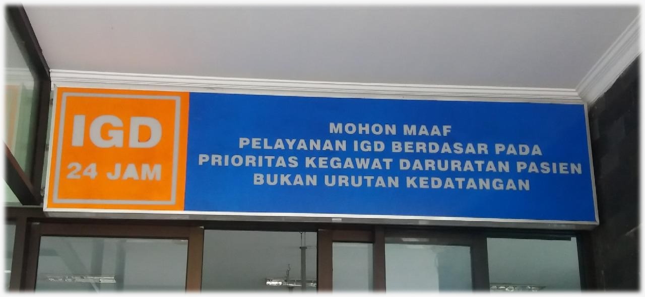 Pelayanan di IGD Berdasar Prioritas Kegawatdaruratan Pasien, Bukan ...